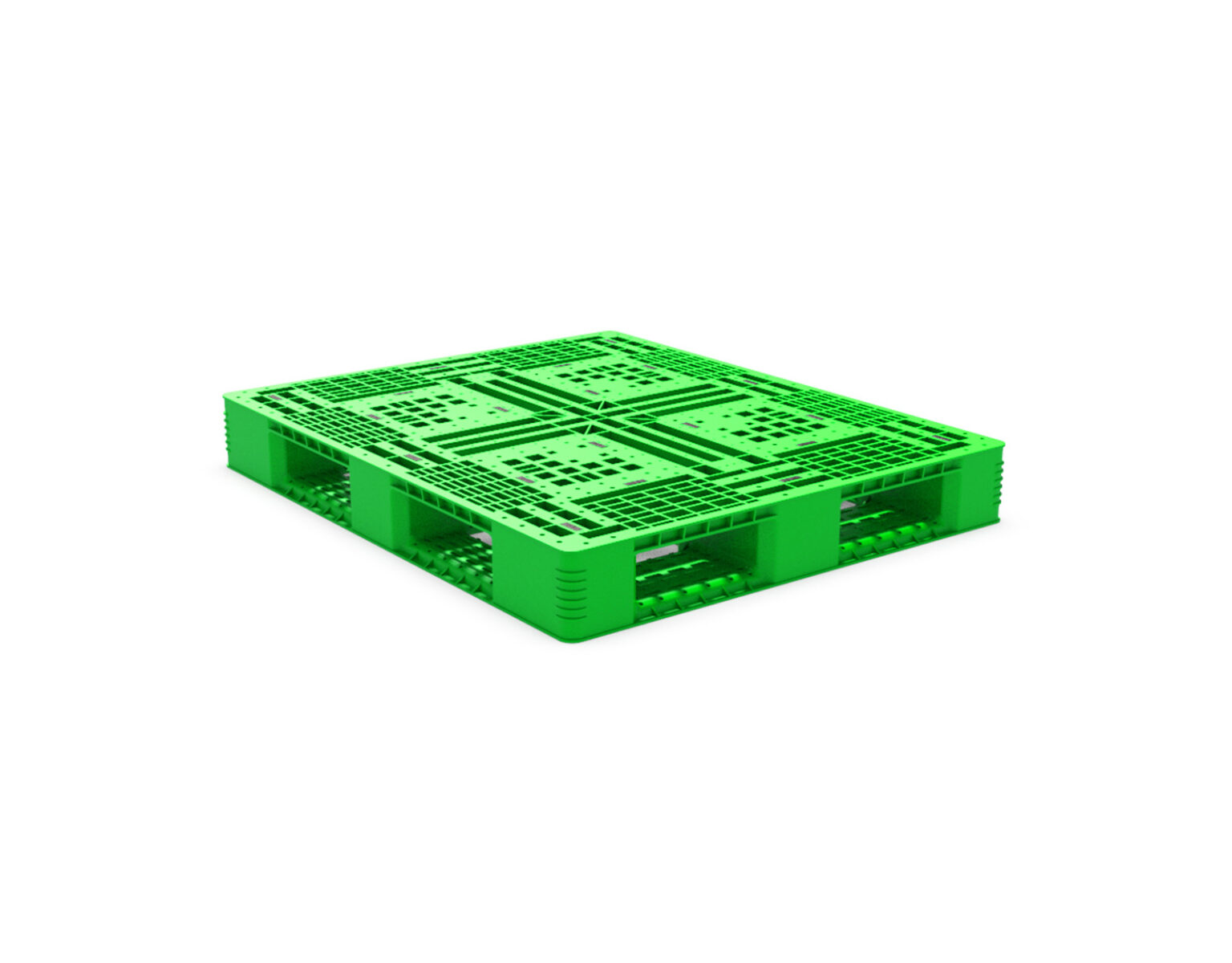 PLASTIC PALLET ST-10 6 RUNNER L: 1200 x W: 1000 x H: 150MM - PALLETCO LLC
